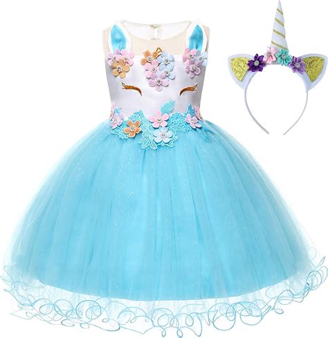 New Front Vestido De Bebé Niña Unicornio Recién Nacida Tutú Primer