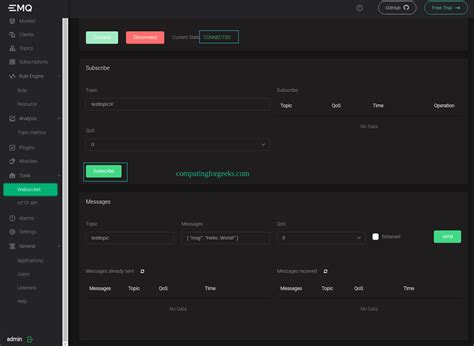 Install EMQX MQTT Broker On Rocky Linux AlmaLinux ComputingForGeeks