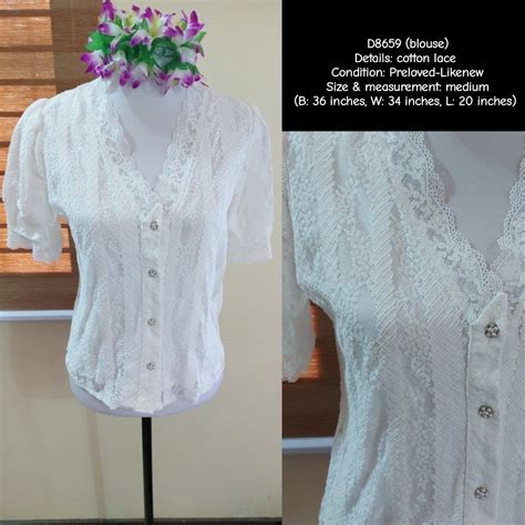 Rare Elegant Lace Blouse Womens Fashion Tops Blouses On Carousell