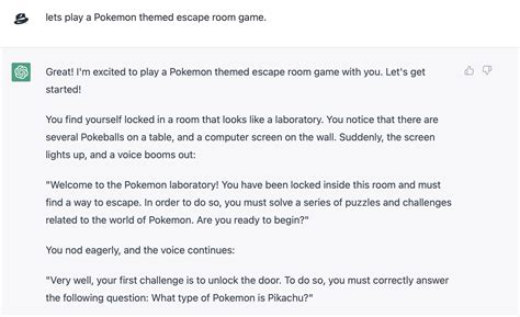 Lets Play Pokemon Escape Room Rchatgpt