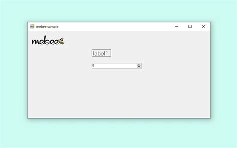 C Numericupdownの値を取得する Mebee