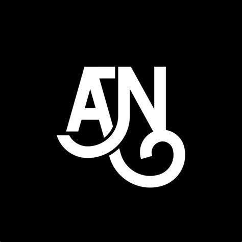 Um Design De Logotipo De Carta Em Fundo Preto Um Conceito De Logotipo
