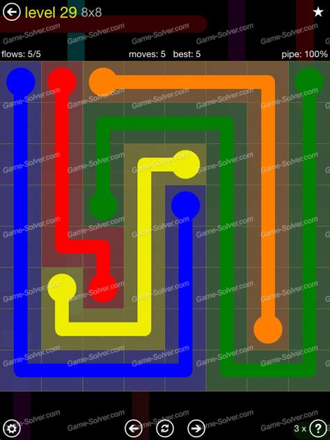 Flow Extreme Pack 2 8x8 Level 29 Game Solver
