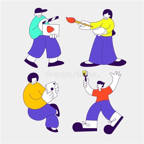 Random People Activity Stock Vector Illustration Of Clothing 311747471