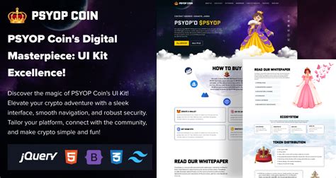 Psyop Coin Html And Tailwind Css Website Template Theme Bitrix