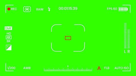 Premium Vector Green Colored Chroma Key Camera Rec Frame Viewfinder Overlay Background Screen