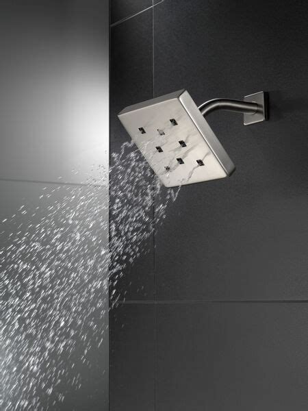 H2okinetic® Single Setting Metal Raincan Shower Head In Lumicoat