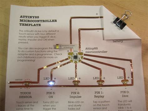 Programming The Microcontroller Sticker Chibitronics