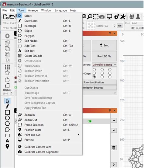 Enable And Setup Rotary Device Lightburn Software Questions