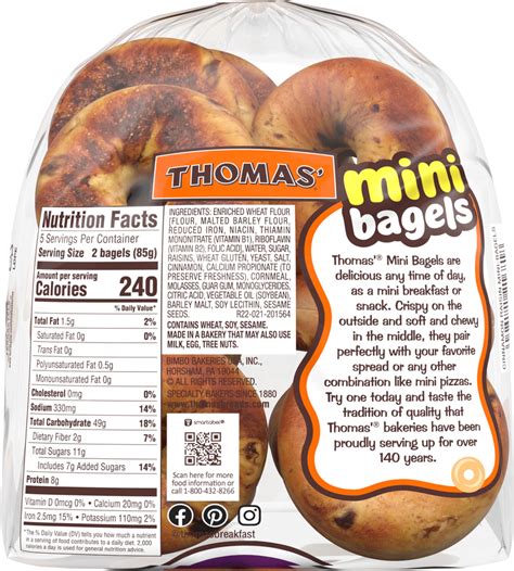 Thomas Cinnamon Raisin Bagel