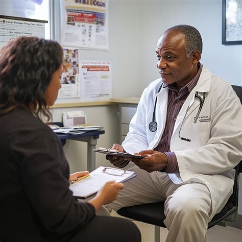 Doctor Providing Care In A Community Health Clinic Premium Ai