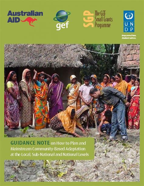 Guidance Note On How To Plan And Mainstream Community Based Adaptation At The Local Sub