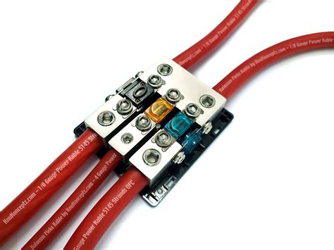 KnuKonceptz Bassik High Current 3 Way 0 Gauge Fuse Distribution Block PASMAG Is The Tuner S