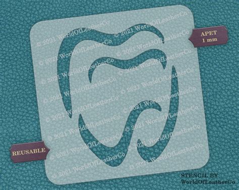 Tooth Stencil L0052 Etsy