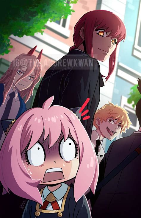 Chainsaw X Anya Forger Fanart By Me What Are They Thinking 🤔 R