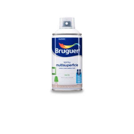 Bruguer Acrylic Multisuperficie Esmalte Al Agua En Spray Mate Blanco