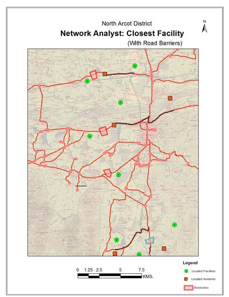 Journal Of A Dreamer Network Analyst Closest Facility With Barriers