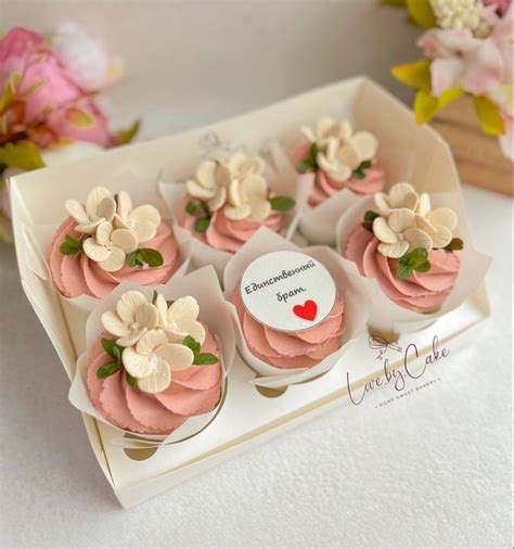 Идеальные капкейки Идея капкекйков с цветами Капкейки для девушки Капкейки Оформление