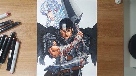 베르세르크 가츠 And 그리피스 그림 그리기 마커 마카 드로잉 Berserk Guts And Griffith Fan Art