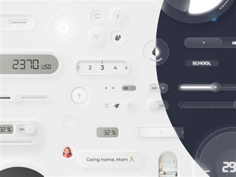 Neumorphism Glassmorphism Ui Kit By Vladimir Tsagolov On Dribbble