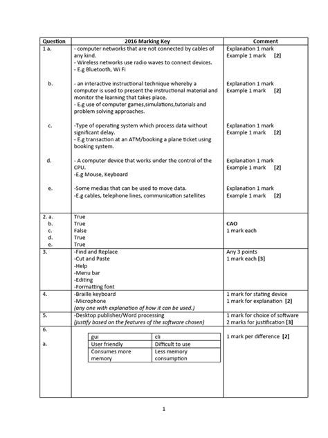 2016 bgcse ms pdf computer keyboard printer computing