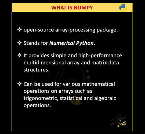 bead bells do you know about numpy 🤔 check out facebook