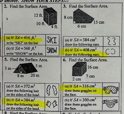 Solved Find The Surface Area Find The Surface Area Chegg
