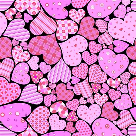 Seamless Hearts Stock Vector Illustration Of Love Background 12541667