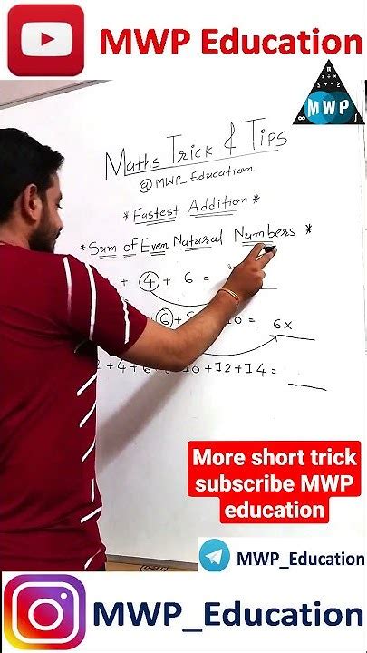 Sum Even Number Shorts Maths Short Trick Maths Trick Maths Instagram Reels Youtube