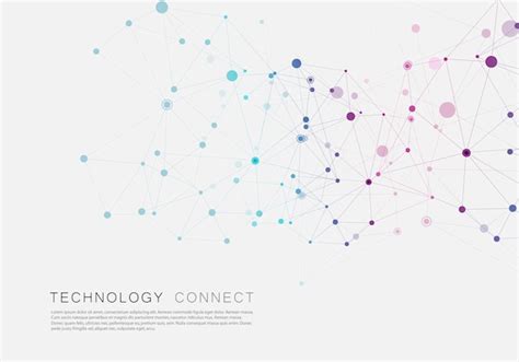 Premium Vector Abstract Polygonal Geometric Shape With Molecule Structure Style Connect