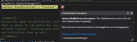 [solved] conent rootdirectory gets null extended community monogame