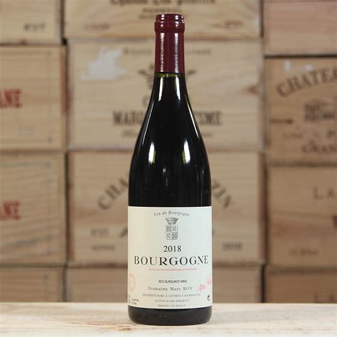 Bourgogne Rouge Domaine Marc Roy 2018 Vintage Drinks Online