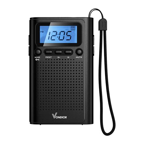 Buy Vondior Portable Radio Digital AM FM Radio With Best Reception Battery Operated Pocket