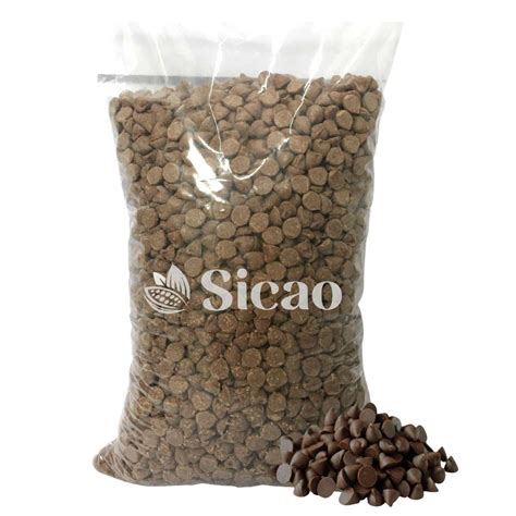 Chocolate Sicao nobre ao leite chips forneável pacote 1kg