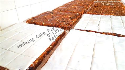 Congr Wedding Cake Pieces වෙඩින් කේක් කෑලි By Bakey Bliss