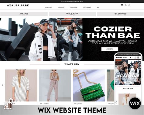 Clothing Ecommerce Wix Website Template For Small Businesses Creative