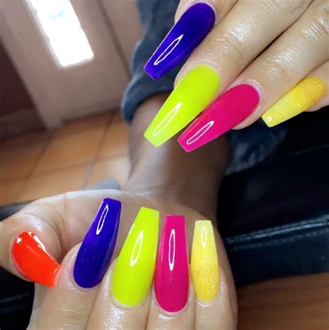 Beautiful Multi Colored Nails Designs For Summer The Glossychic