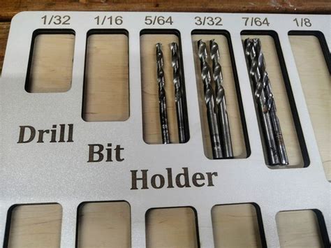 Drill Holder Drill Bit Holder Large Bit Holder Wood Organizer Etsy