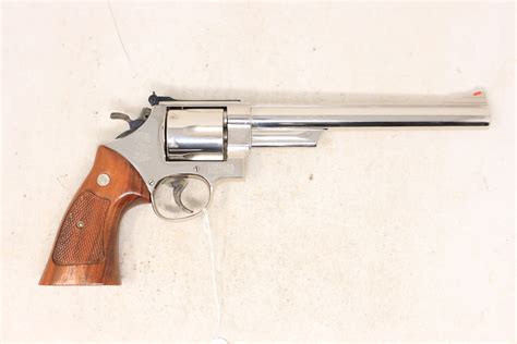 Smith And Wesson Model 29 3 44 Magnum Factory Nickel Revolver Gunprime