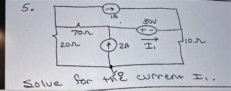 Solved Solve For The Current I Chegg
