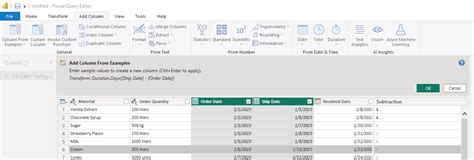 Calculating The Difference Between Dates In Power Query
