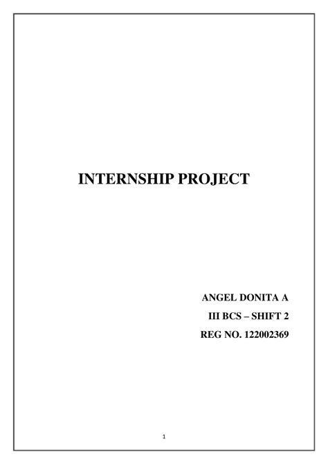 Internship Introduction Internship Project Angel Donita A Iii Bcs
