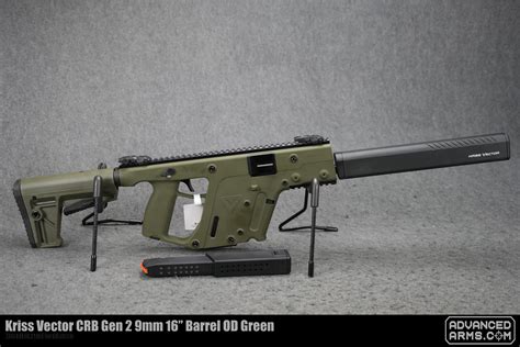 Kriss Vector Crb Gen 2 9mm 16” Barrel Od Green