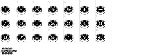 Typewriter Keys Font