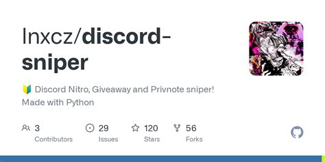 GitHub Lnxcz Discord Sniper Discord Nitro Giveaway And Privnote Sniper Made With Python