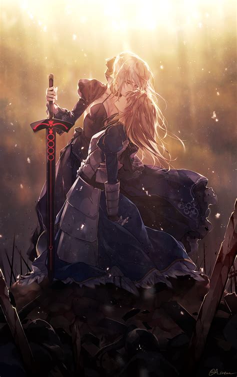 Artoria Pendragon Saber Saber Alter Fate Anime Series Fate