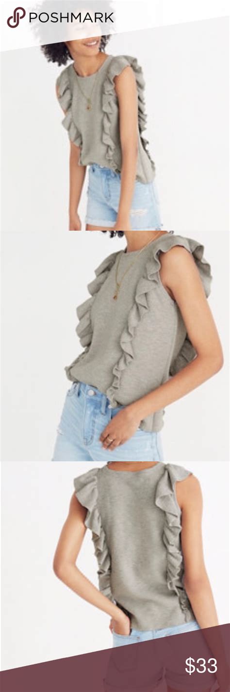 Madewell Ruffled Sweater Tank Size Xl Ruffle Sweater Madewell