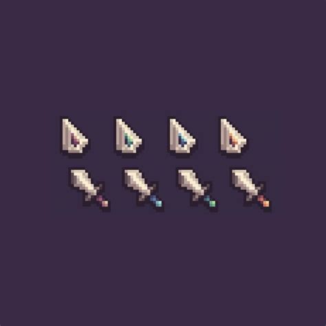 Cursors Icons Pixel Art RPG