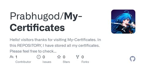 GitHub Prabhugod My Certificates Hello Visitors Thanks For Visiting My Certificates In This
