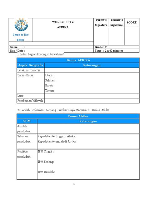 Worksheet Potensi Sda Dan Sdm Pdf